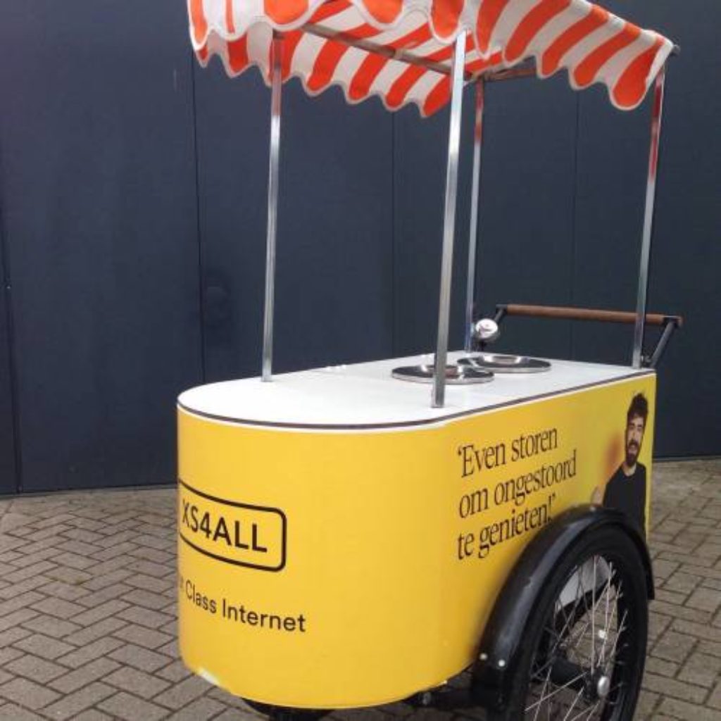 IJskar met logo huren - De Jong's IJs