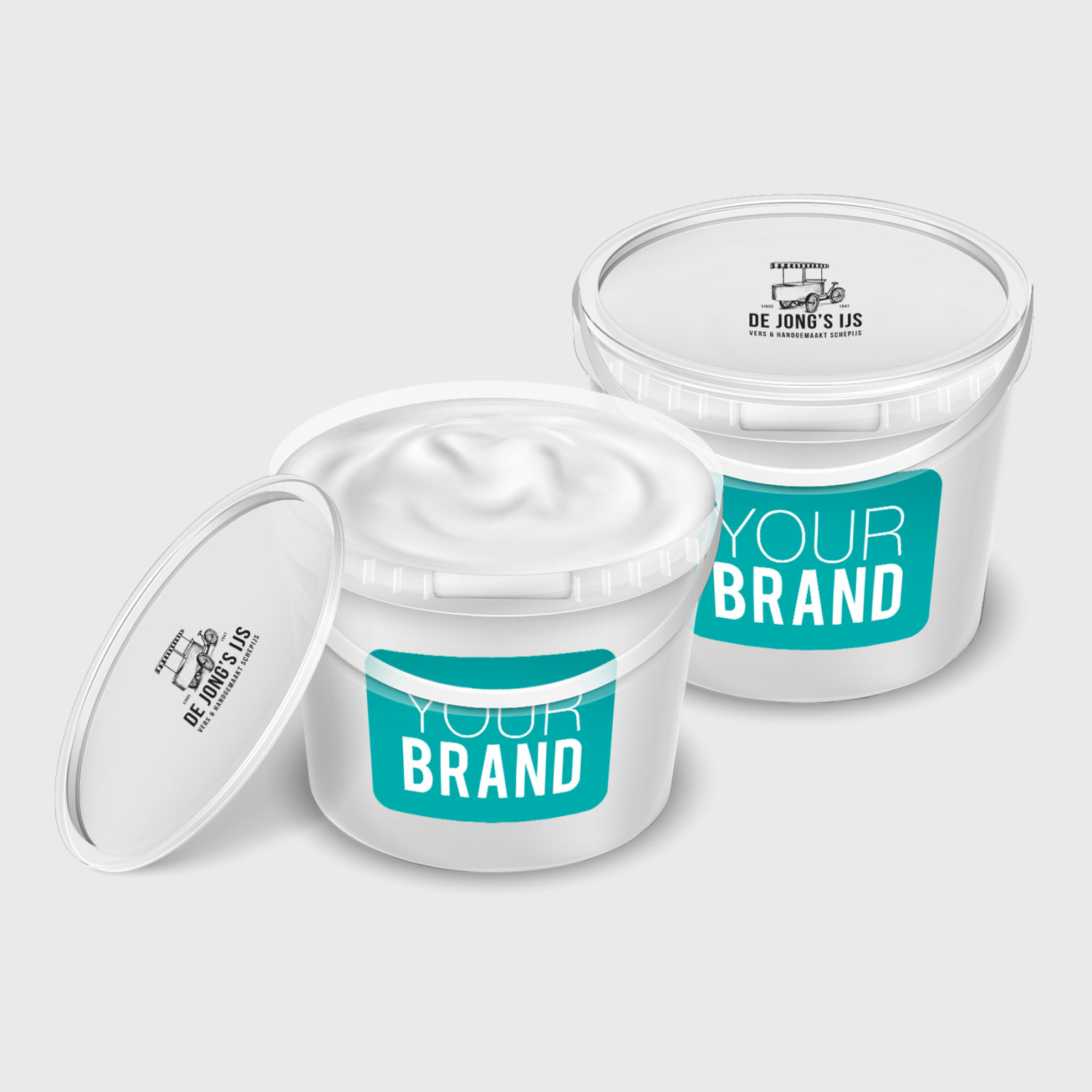 Verpakkingen | de perfecte maat voor jouw private label - De Jong's IJs